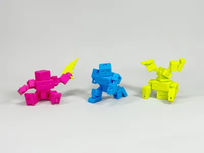 Robot C (18 Movable Joints, Print-In-Place) - Free 3D Print Model ...