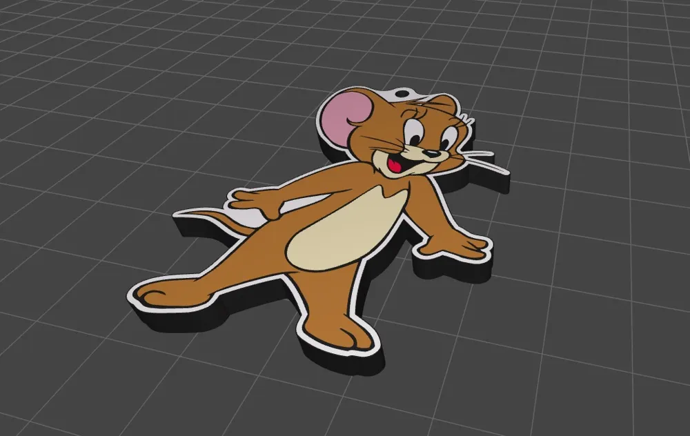 Jerry Keychain (Tom & Jerry) by Lookash - MakerWorld