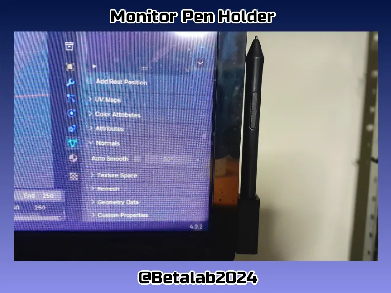 Monitor Pen Holder by Betalab3D - MakerWorld