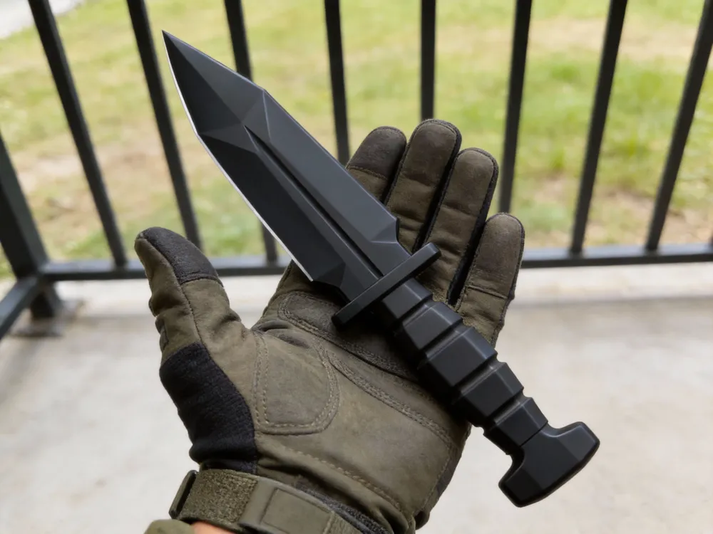 Ribbed Piercing Tactical Dagger - Free 3D Print Model - MakerWorld