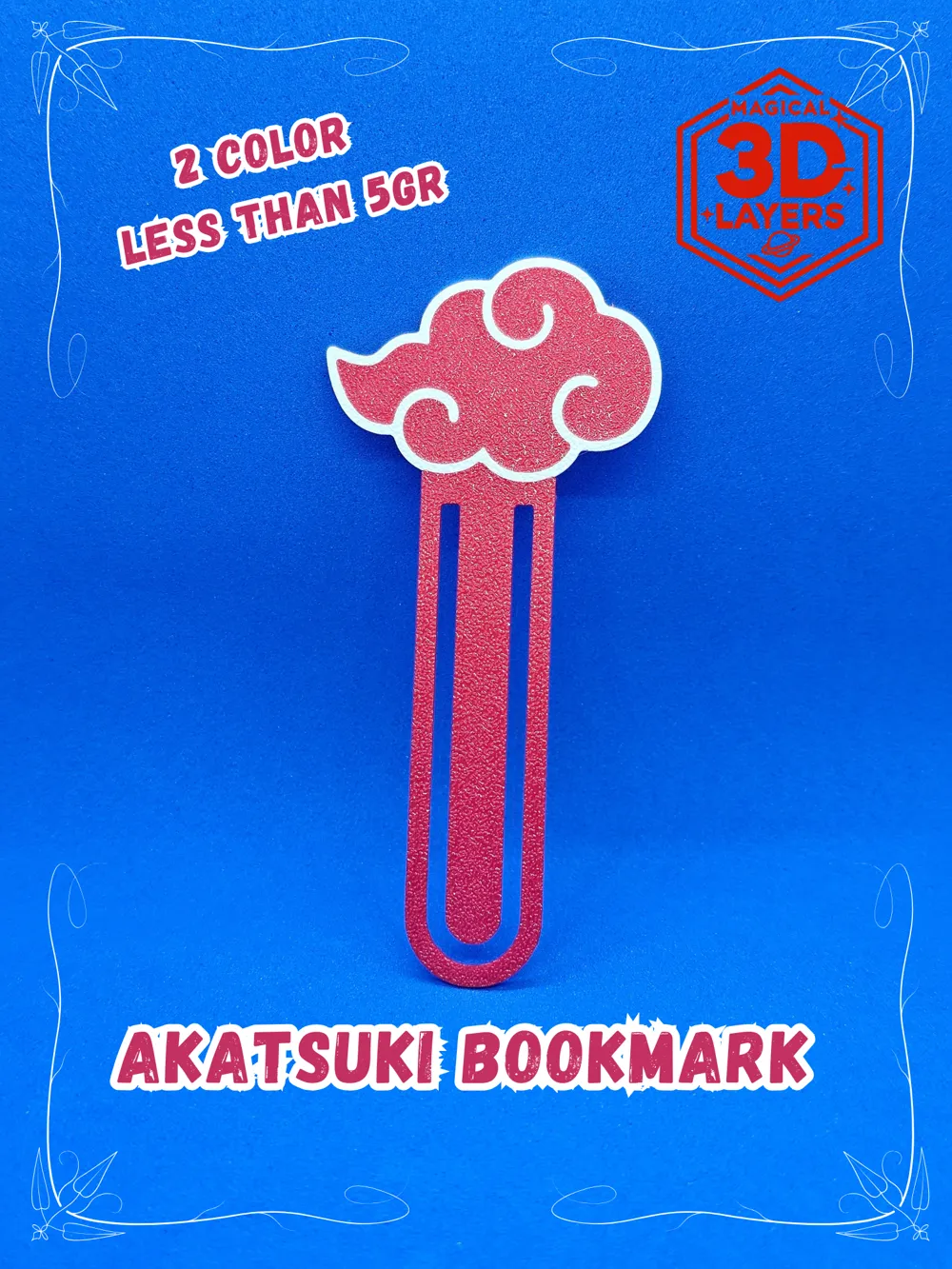 Akatsuki Bookmark by Nakiodev MakerWorld: Download Free 3D Models