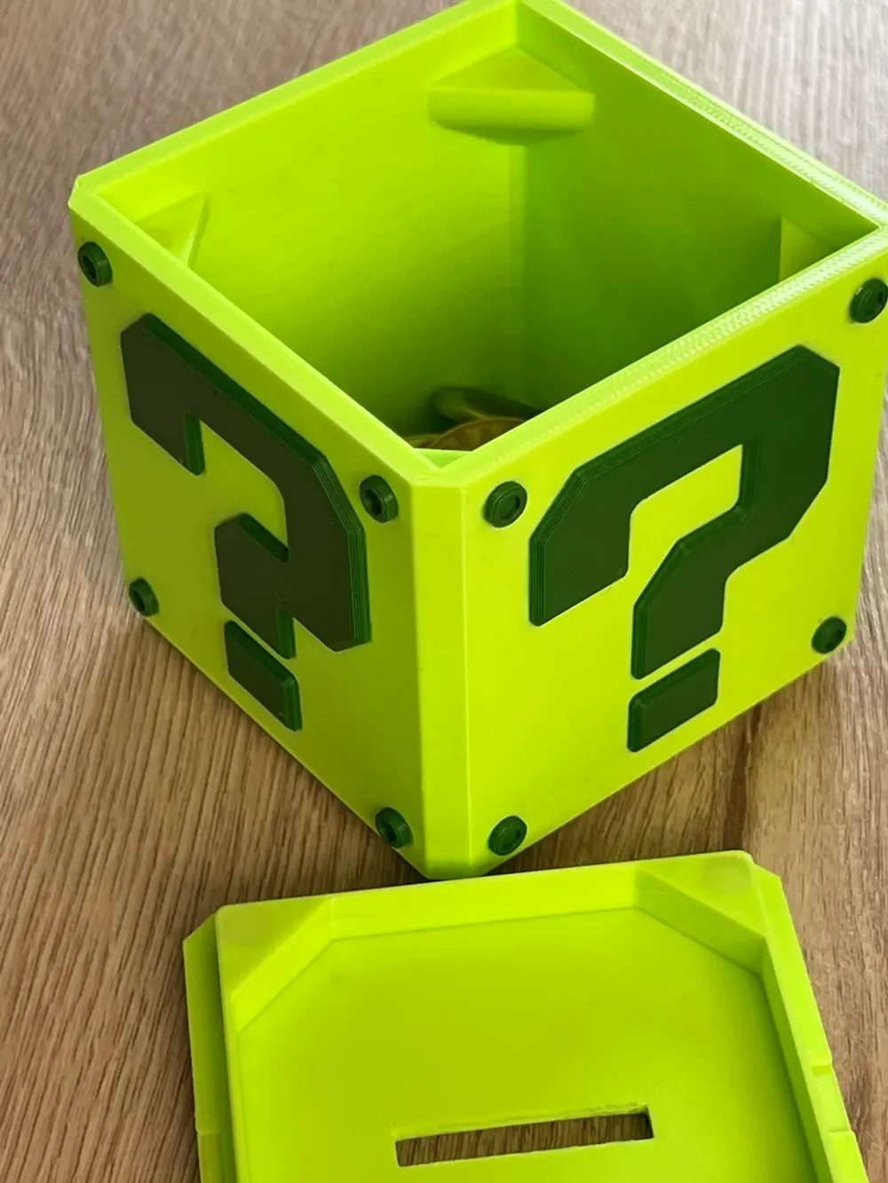 Mario Piggy Bank with embedded magnets Shared by KrookrMakerWorld ...