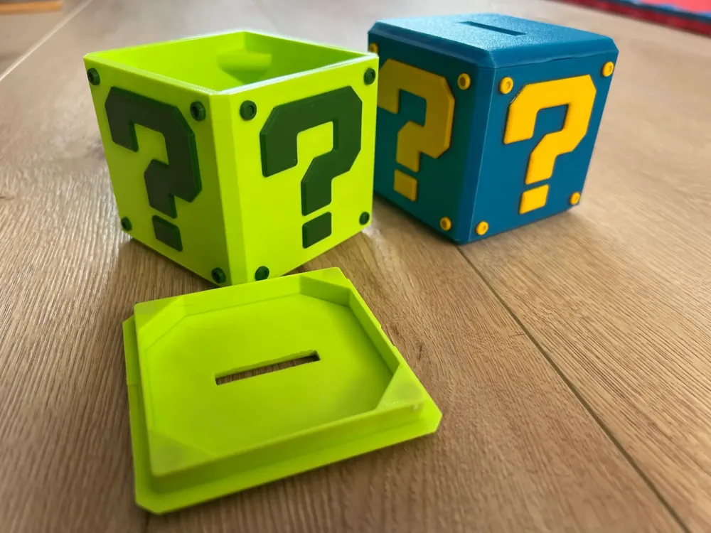Mario Piggy Bank with embedded magnets Shared by KrookrMakerWorld ...
