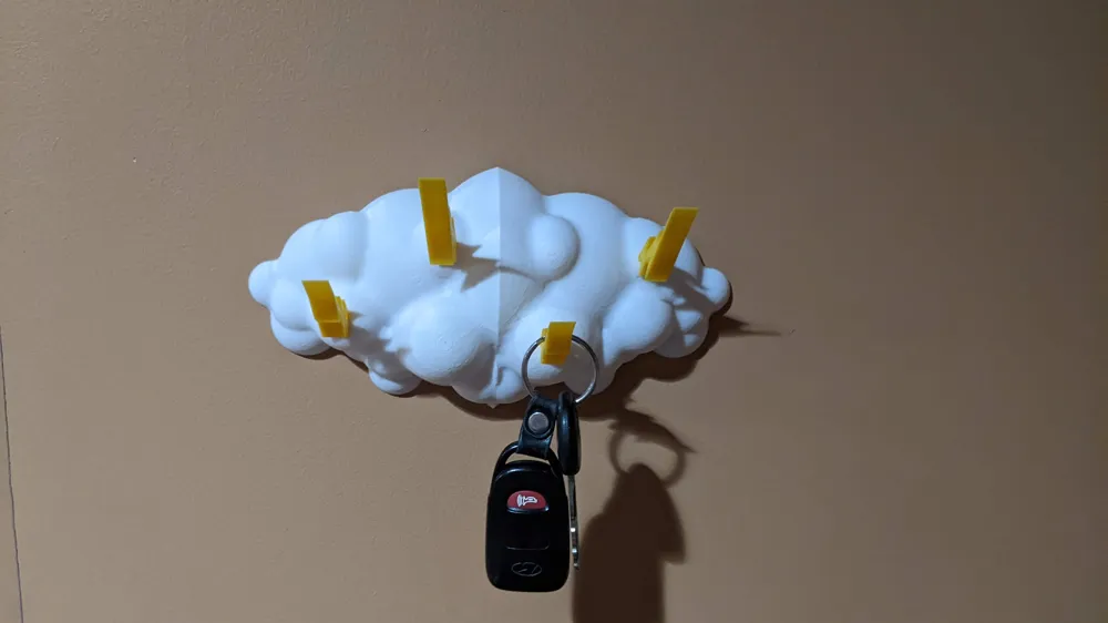 Cloud Lightning Keychain Holder by Elijah MakerWorld: Download Free 3D ...