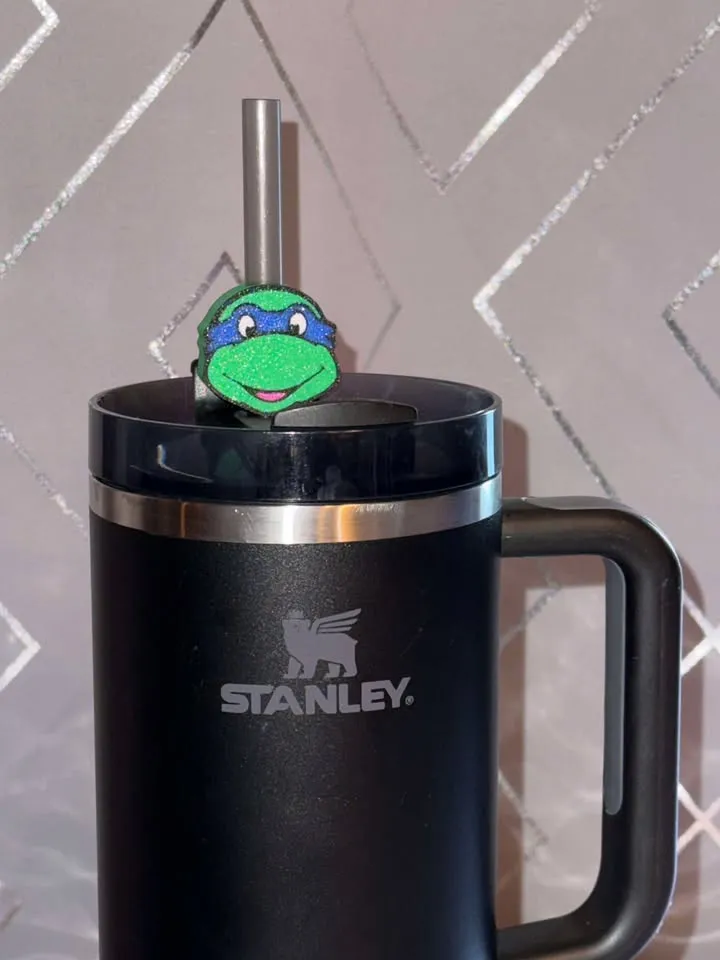 Ninja Turtle Straw Toppers (Dual -Sided) by Hake-N-Bake - MakerWorld