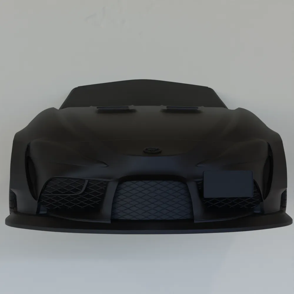 Toyota Supra (customize) Wall Art - Front View - Free 3D Print Model ...