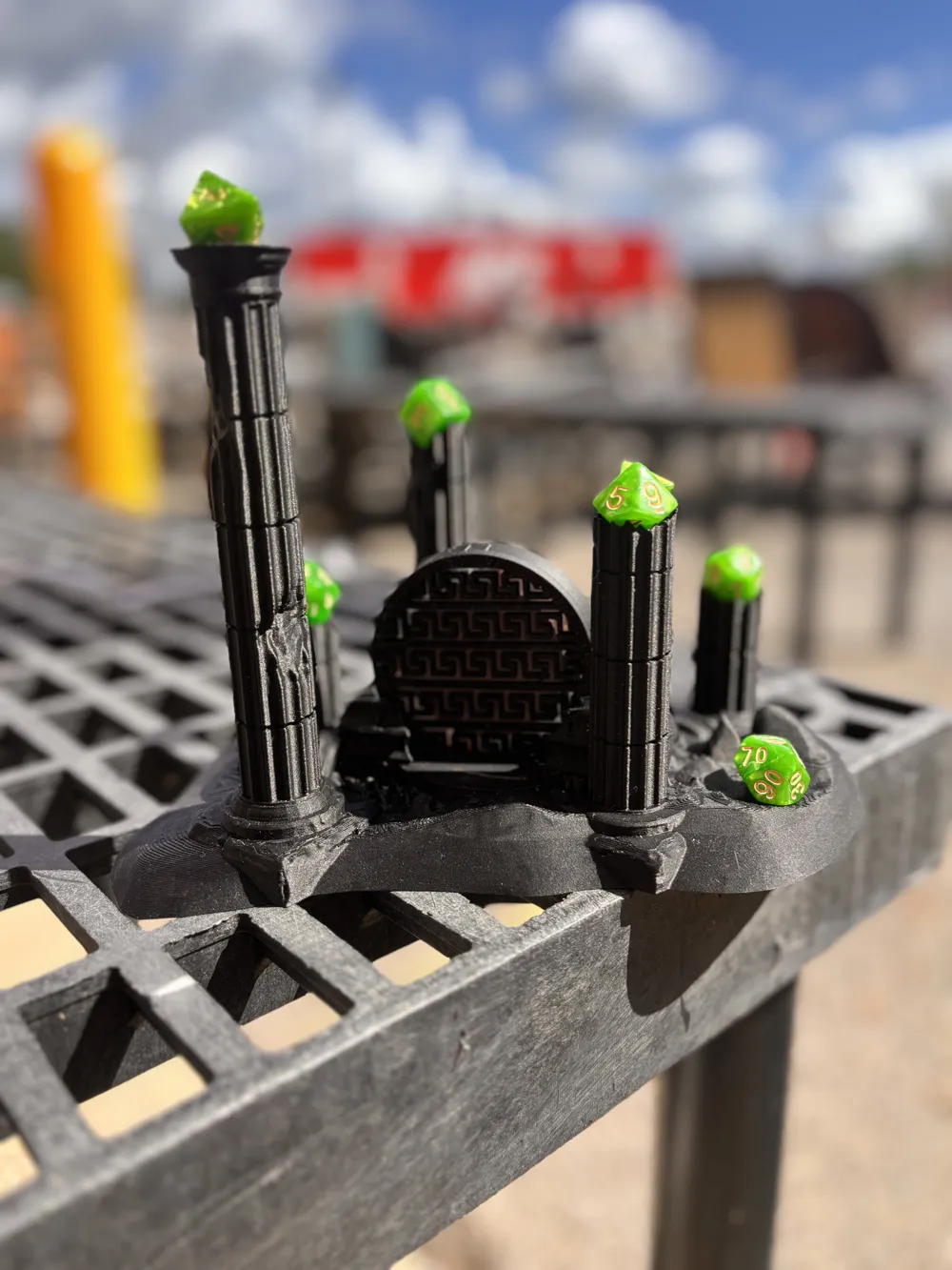 Greek Dice Display by DunceTree MakerWorld: Download Free 3D Models