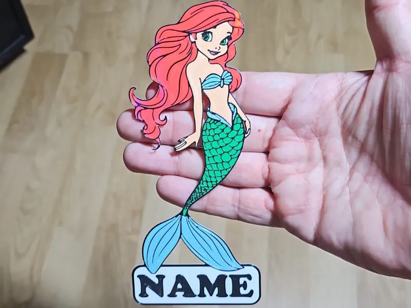 Ariel - the little mermaid - disney - your name - Free 3D Print Model ...