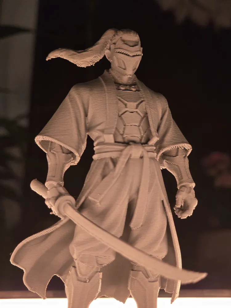 Cyber Ronin Figurine by NotR92 MakerWorld: Download Free 3D Models