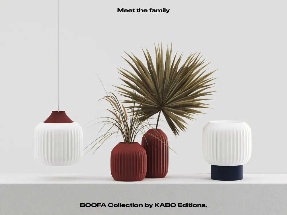 BOOFA - Table Lamp by KaboEditions MakerWorld: Download Free 3D Models