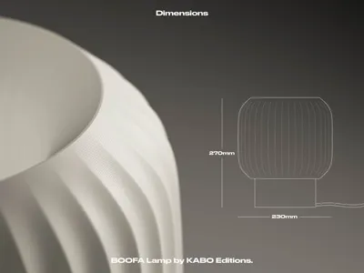 BOOFA - Table Lamp by KaboEditionsMakerWorld: Download Free 3D Models