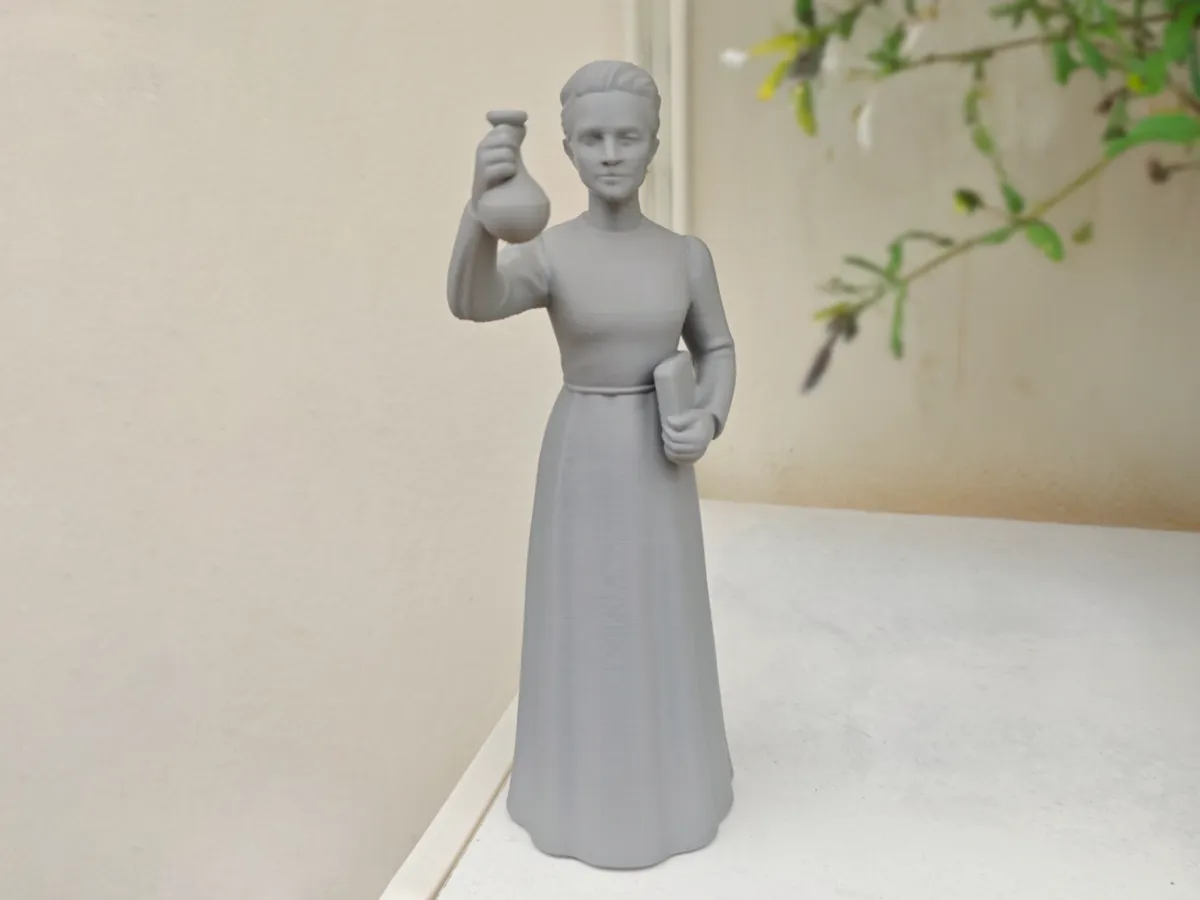 Marie Curie - Statuette - Free 3D Print Model - MakerWorld