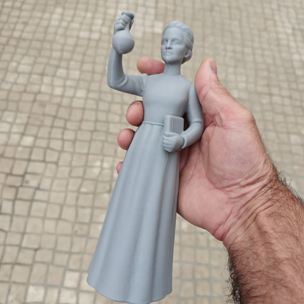 Marie Curie - Statuette - Free 3D Print Model - MakerWorld