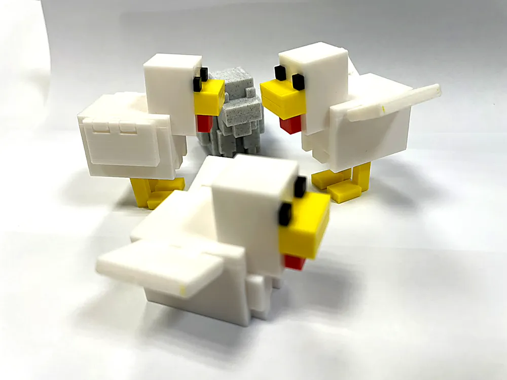 Minecraft Chicken - Flexible / Articulated by mail.iou MakerWorld ...