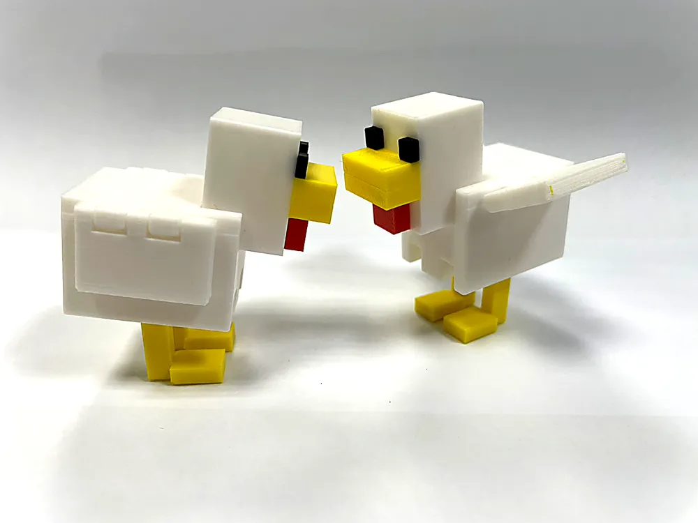 Minecraft Chicken - Flexible / Articulated by mail.iou MakerWorld ...