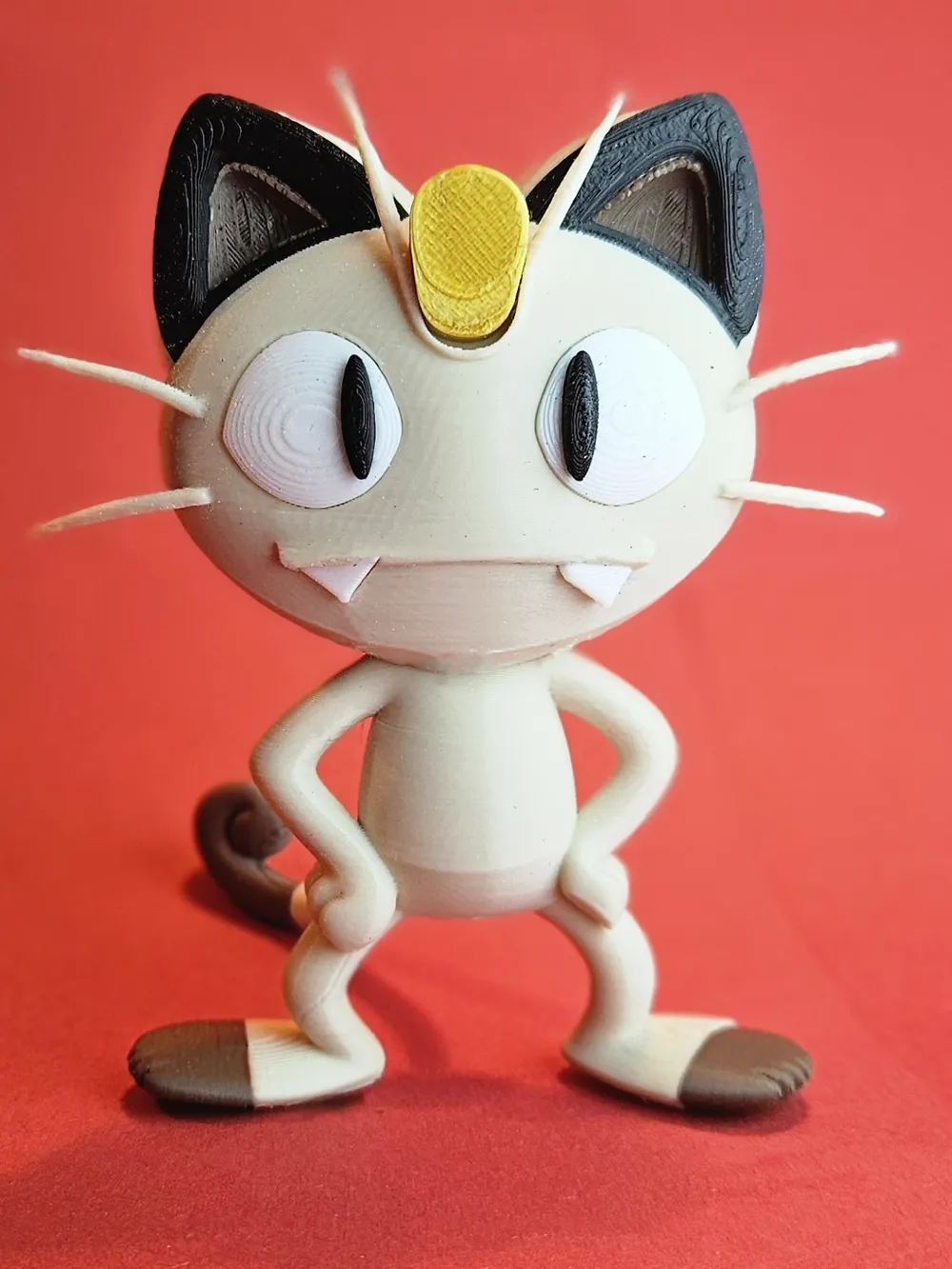 Meowth (Pokémon) Figure - AMS Multicolor + NO AMS - Free 3D Print Model ...