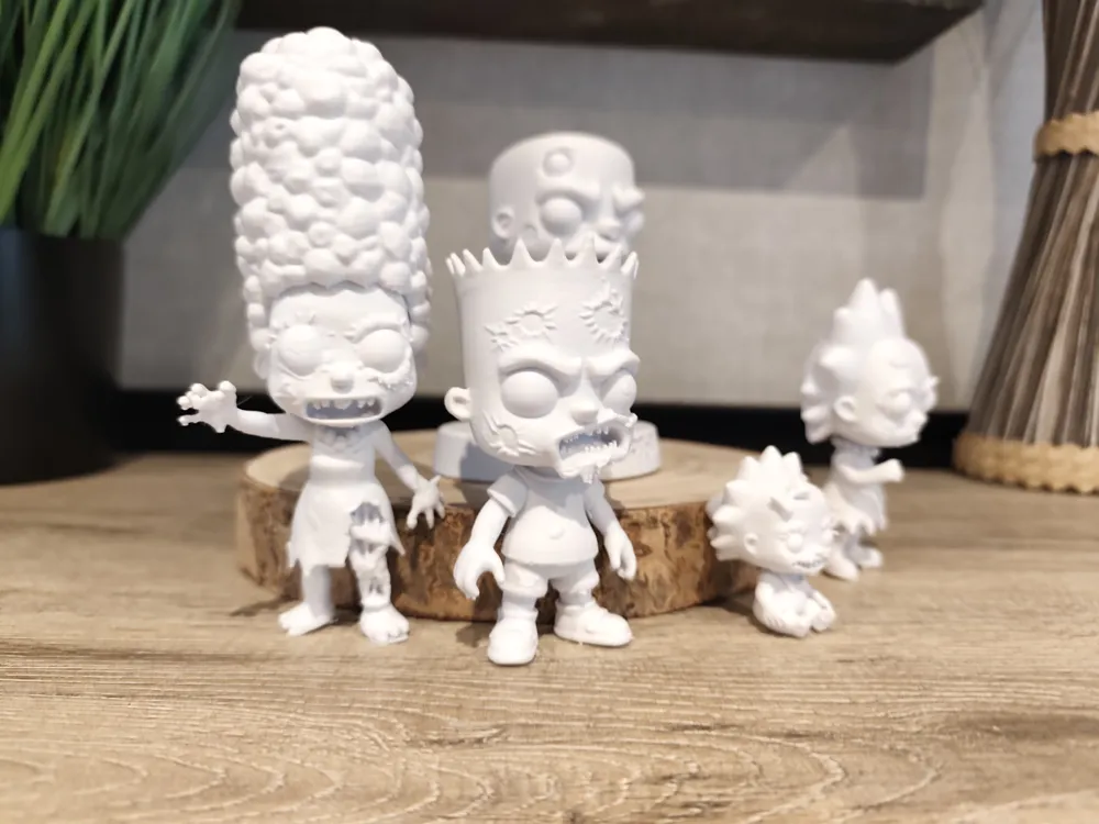 The Simpsons - Undead Series Chibi - Free 3D Print Model - MakerWorld