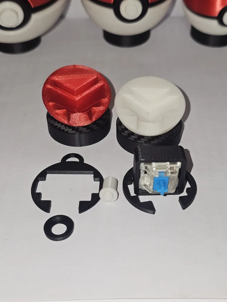 Micro Ball Poke Clicker Keychain - Free 3D Print Model - MakerWorld