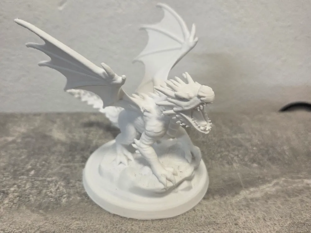White Dragon Dnd - Free 3D Print Model - MakerWorld
