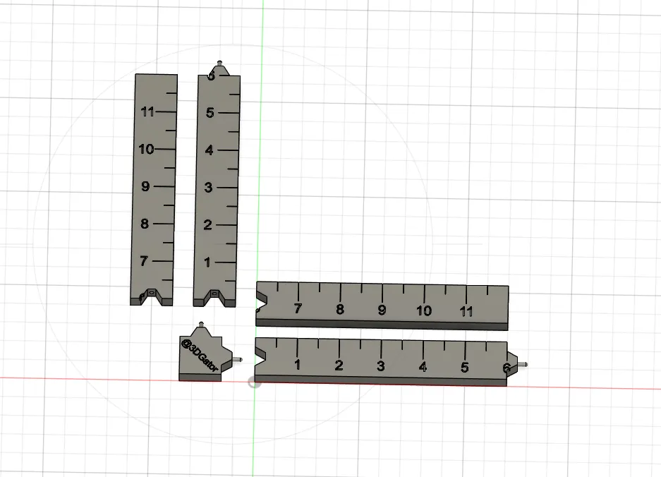 L-Shaped Modular Ruler by 3DGator - MakerWorld