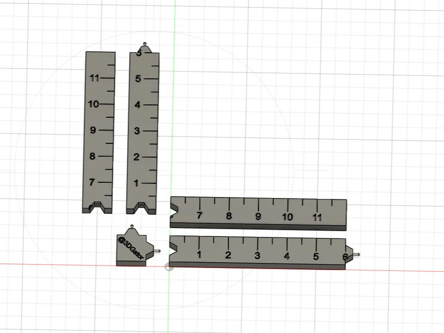 L-Shaped Modular Ruler by 3DGator MakerWorld: Download Free 3D Models