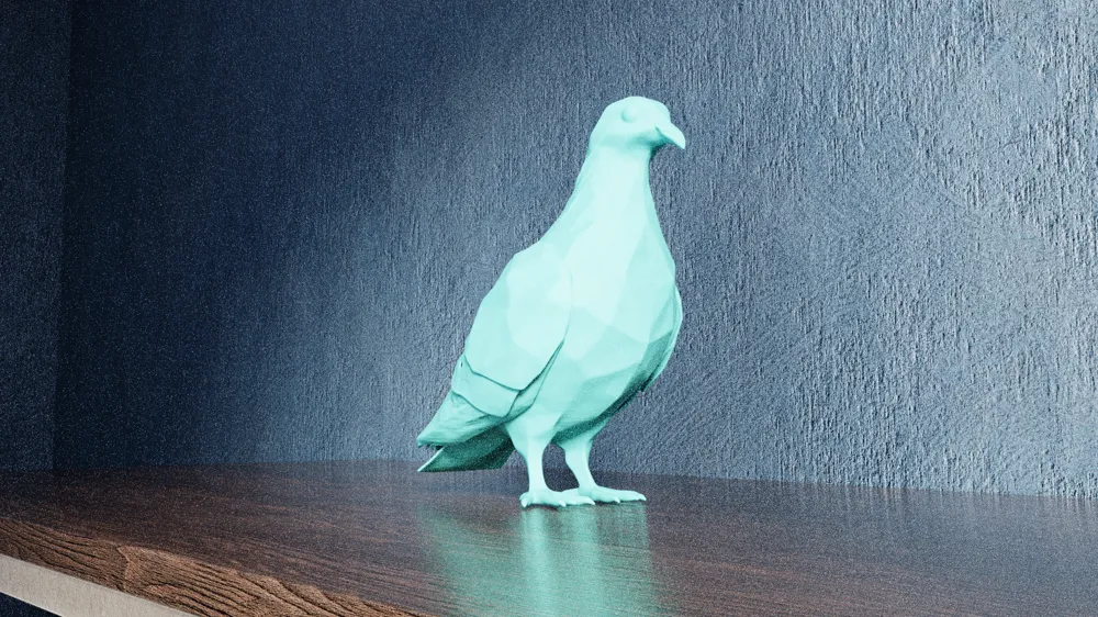 Low Poly Taube – Kostenloses 3D-Druckmodell – MakerWorld