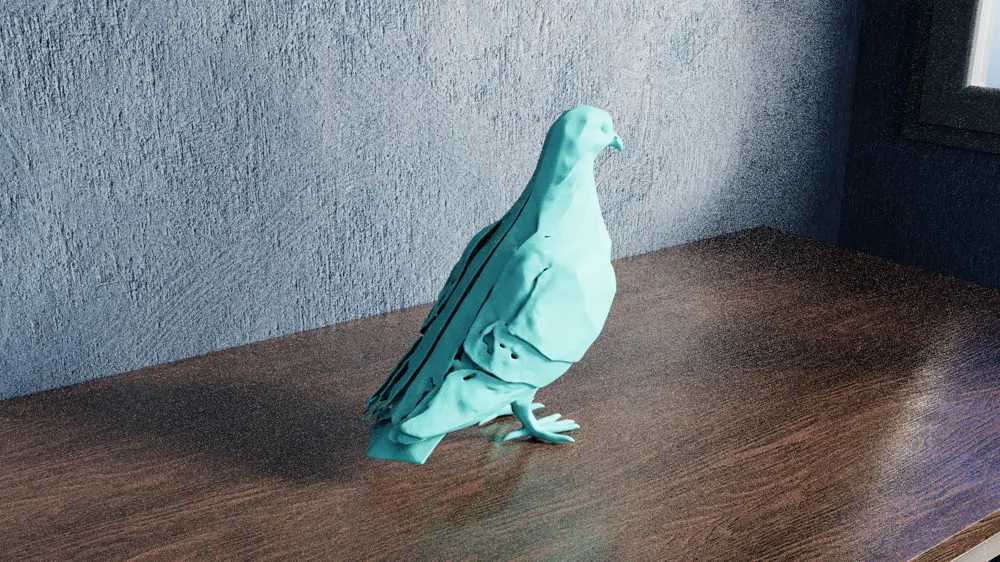 Low Poly Taube – Kostenloses 3D-Druckmodell – MakerWorld