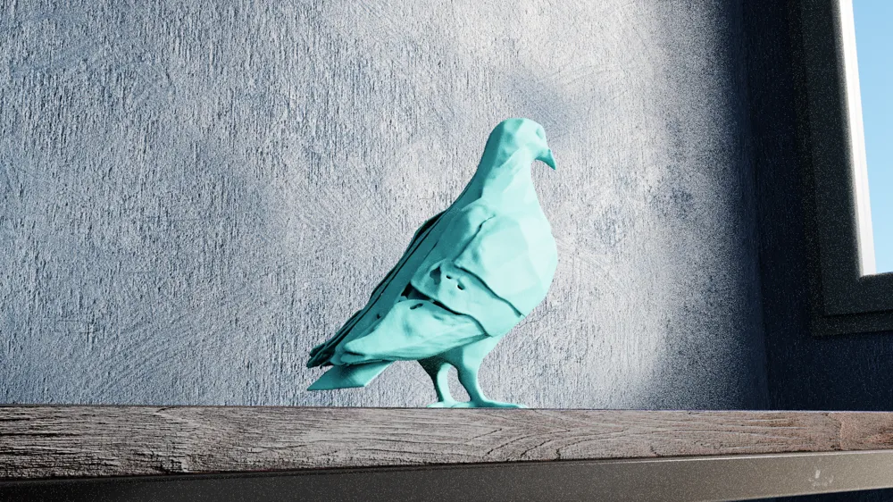 Low Poly Taube – Kostenloses 3D-Druckmodell – MakerWorld