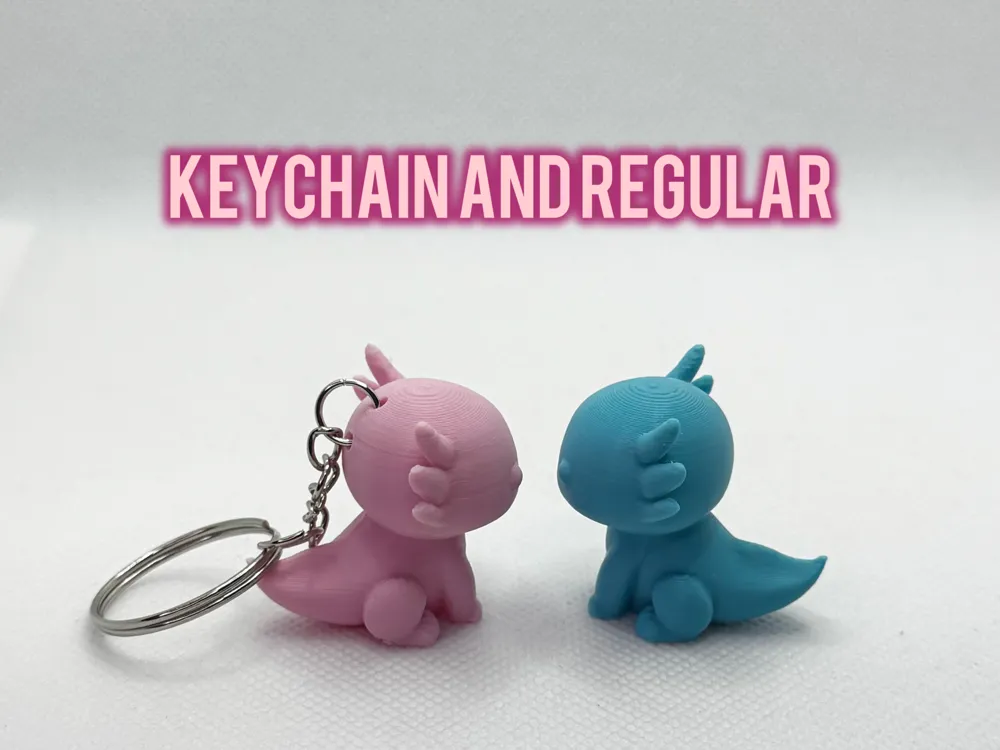 Cute mini Axolotl - Free 3D Print Model - MakerWorld