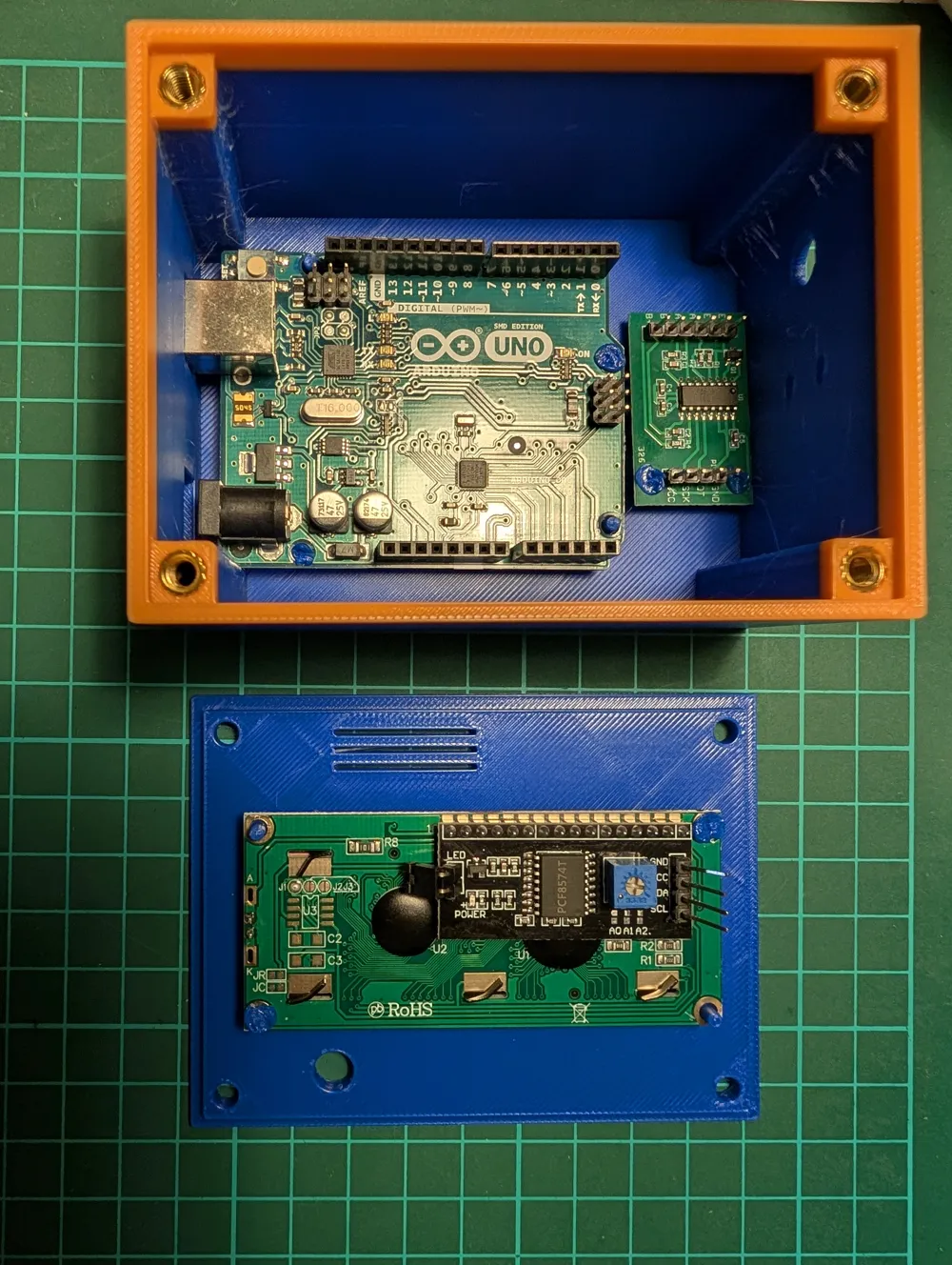 Arduino Uno Enclosure: UNO, 16x2 LCD & HX711 - Free 3D Print Model ...