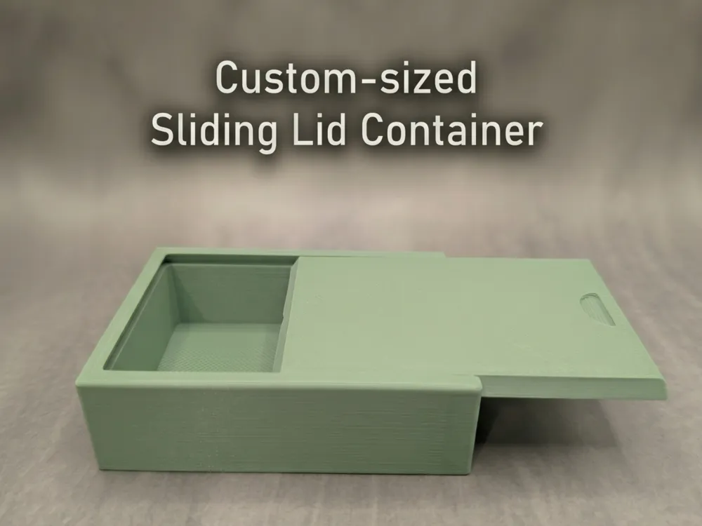 Parametric Dovetail Sliding Lid Box - Free 3D Print Model - MakerWorld