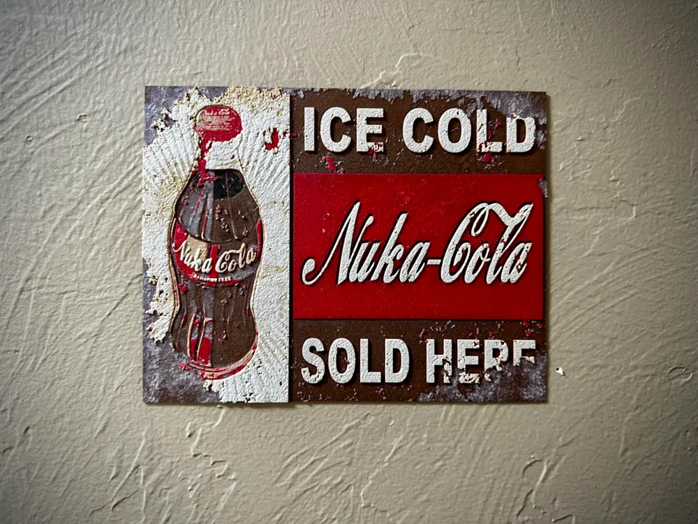 Nuka Cola Rusted Sign from Fallout by ChainsawGraphics - MakerWorld