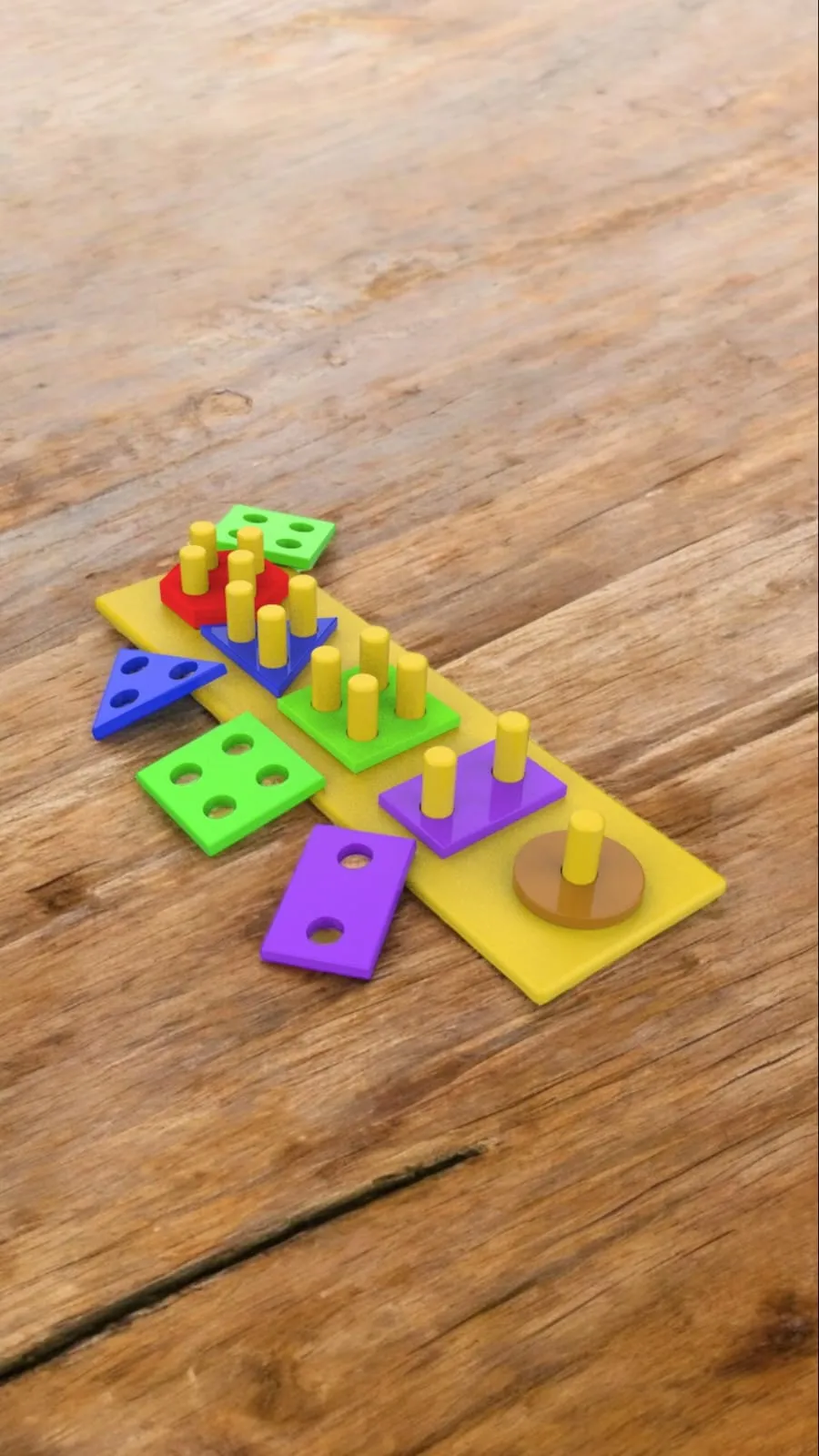 3D Printed Shapes Puzzle For Kids by 3d Craft Hub MakerWorld: Download ...