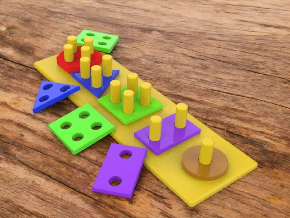 3D Printed Shapes Puzzle For Kids by 3d Craft Hub MakerWorld: Download ...