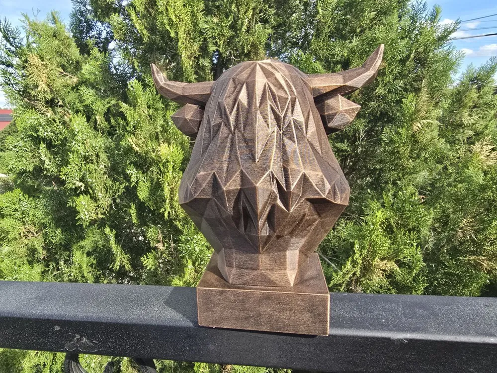 HIGHLAND COW BUST LOW POLY by 3DFarmer MakerWorld: Download Free 3D Models