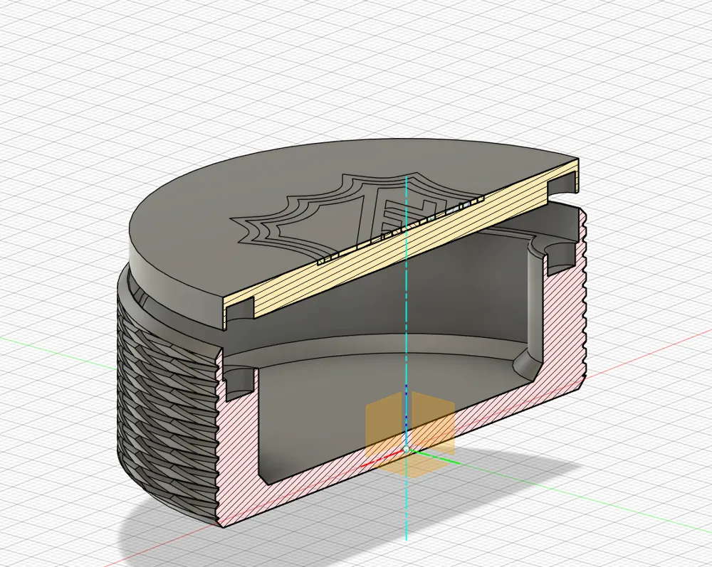 Hidden Compartment Puck –Magnetic Secret Mechanism - Free 3D Print ...