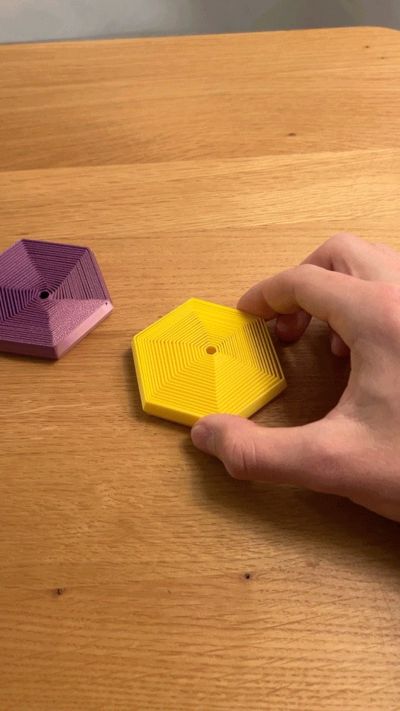 Hexagon Fidget Toy by fifindr MakerWorld: Download Free 3D Models