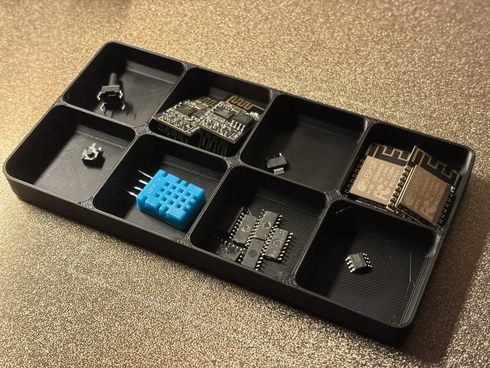 2x4 Desktop Organizer Tray for Screws and Electronic Components by 小林3D ...