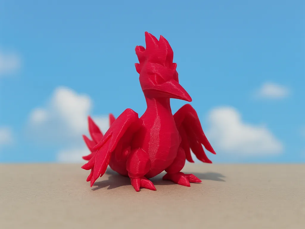 Moltres Chibi Version - Free 3D Print Model - MakerWorld