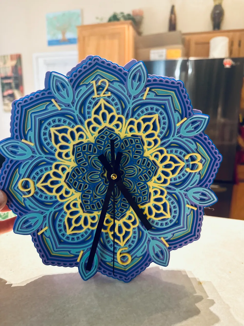 Mandala Clock Remixed by mspark607 MakerWorld: Download Free 3D Models