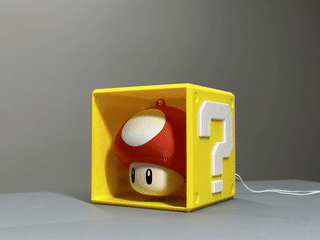 Mario Question Mark Block Mushroom Lantern/Night Light/Ambient Light ...