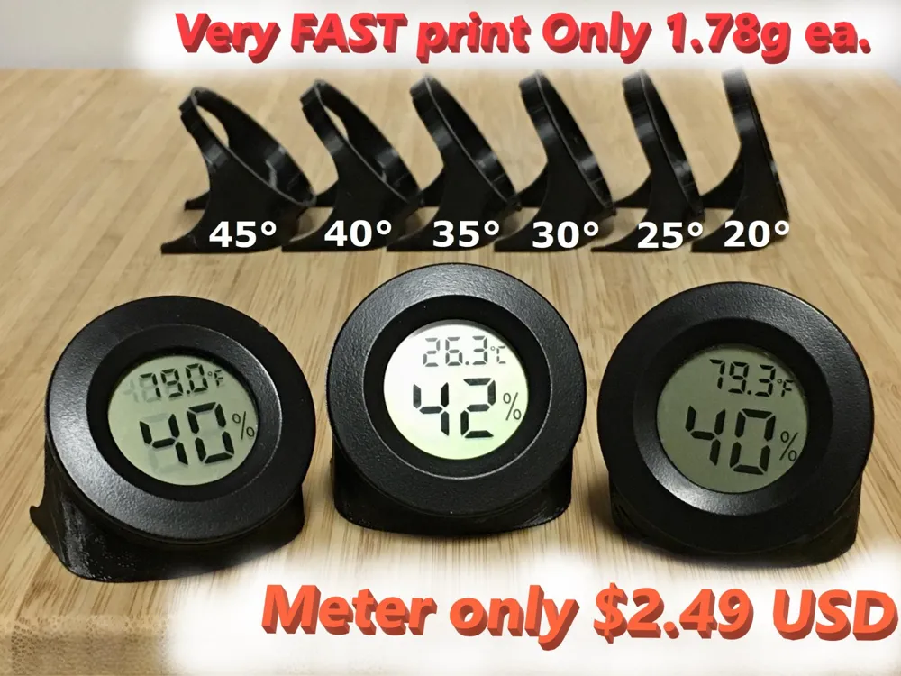 Circular Embedded Bambu Hygrometer Thermometer - Free 3D Print Model - MakerWorld