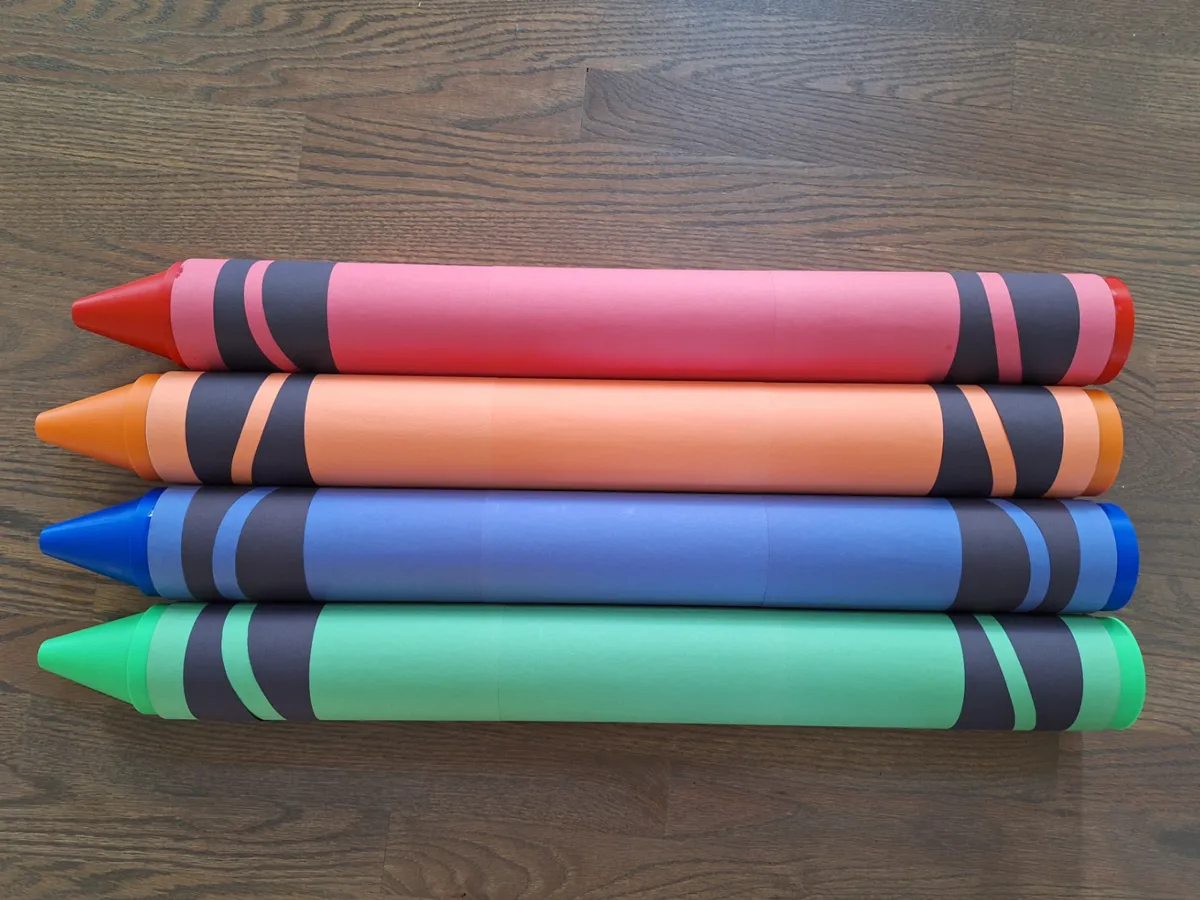 Giant Crayon Decoration - Free 3D Print Model - MakerWorld