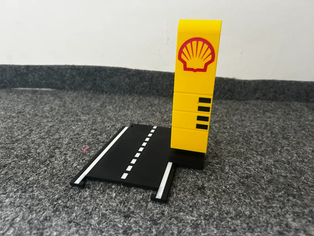 Shell pylon sign for Hot Wheels - Free 3D Print Model - MakerWorld