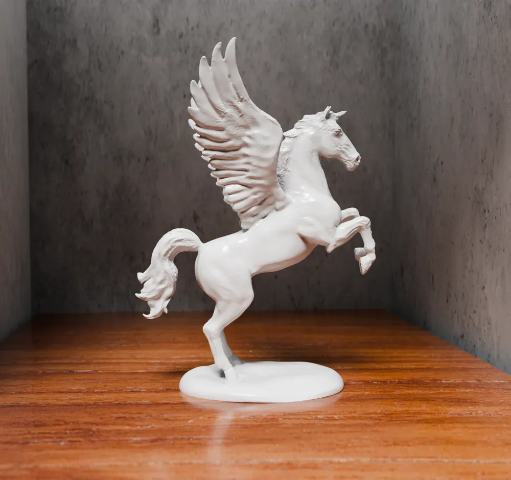 Rearing pegasus by Budahazi_Design MakerWorld: Download Free 3D Models