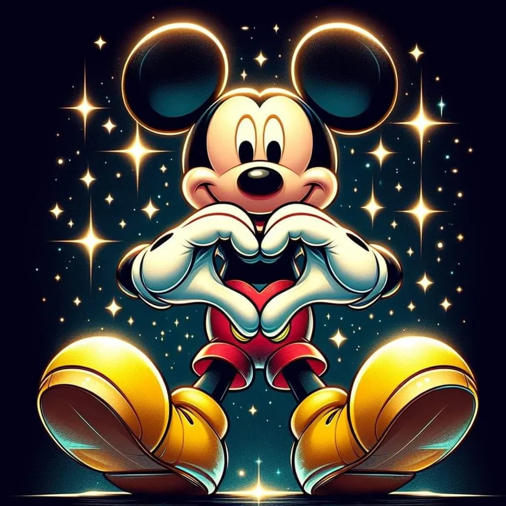 Micky Mouse Love Hueforge by Mi-Bu - MakerWorld