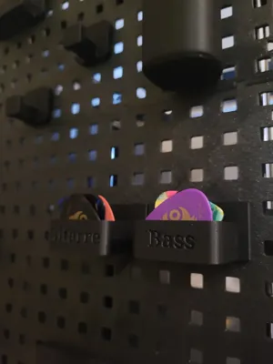 Guitar Pick holder for DIY Bambulab P1P Case by Jufewa - MakerWorld