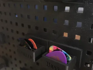 Guitar Pick holder for DIY Bambulab P1P Case by Jufewa - MakerWorld