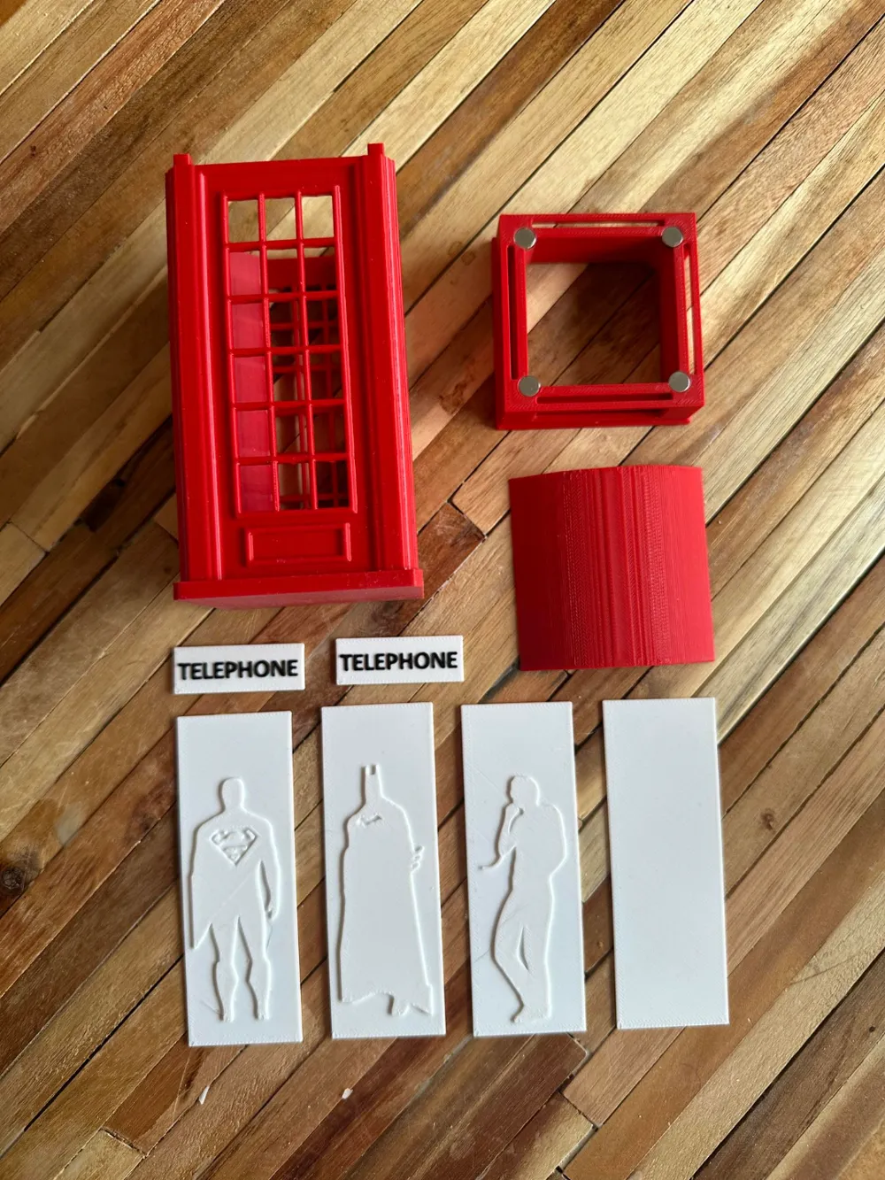 Telephone booth light box (ft. Superman) by Bero - MakerWorld