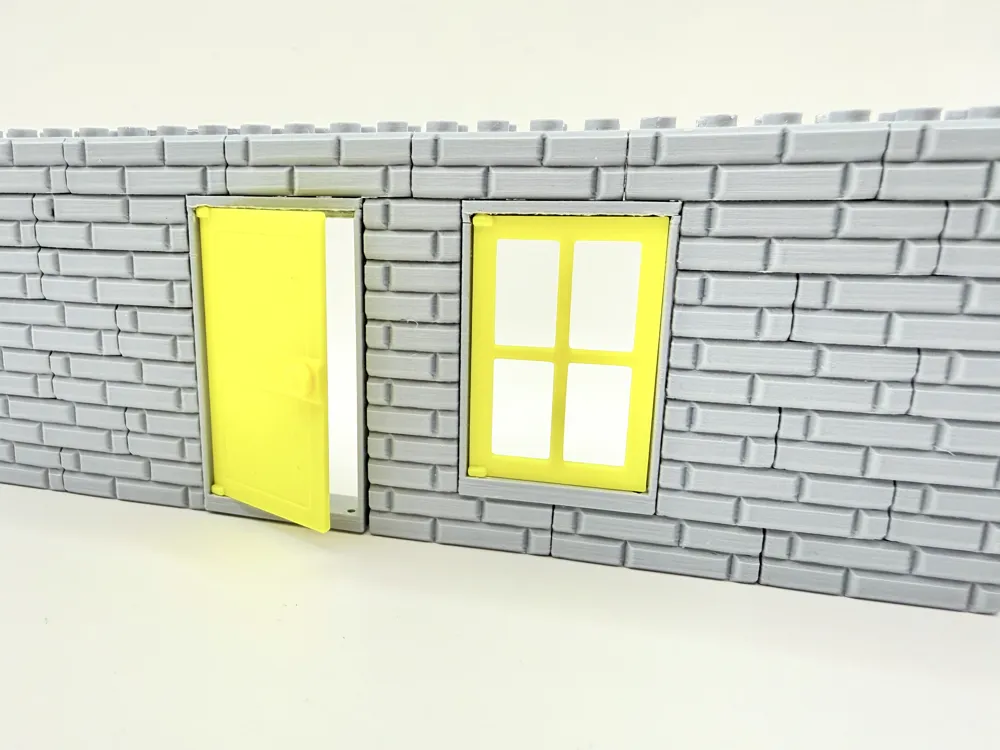 Brick - window 1x4x5 VER4 - Free 3D Print Model - MakerWorld